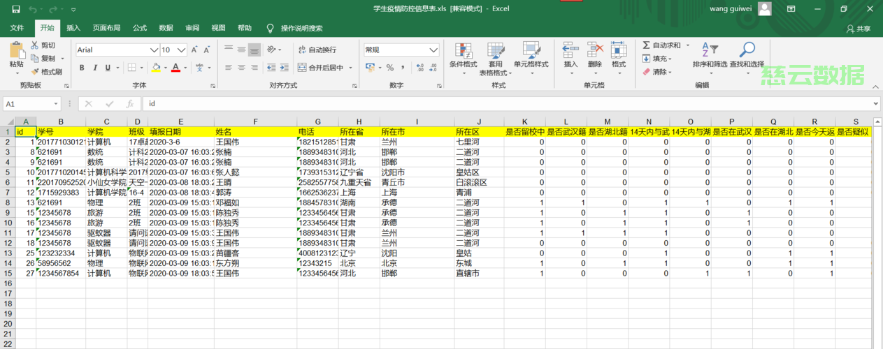 【每日一题】excel表列名称 技术分享 云服务器 