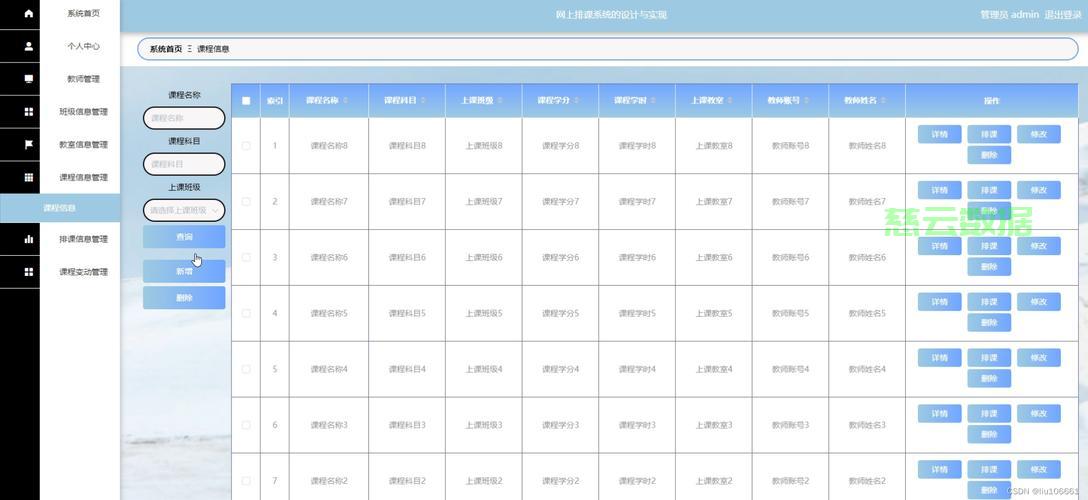 基于pythondjangomysql高校学校排课选课系统设计与实现 开题报告参考 技术分享 云服务器 1284