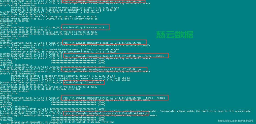 Centos7 安装mysql 5 7时，报错信息：failing Package Is Mysql Community Libs 5 7